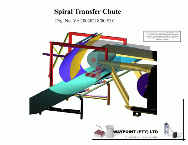 Spiral Transfer Chute | Waypoint Engineering